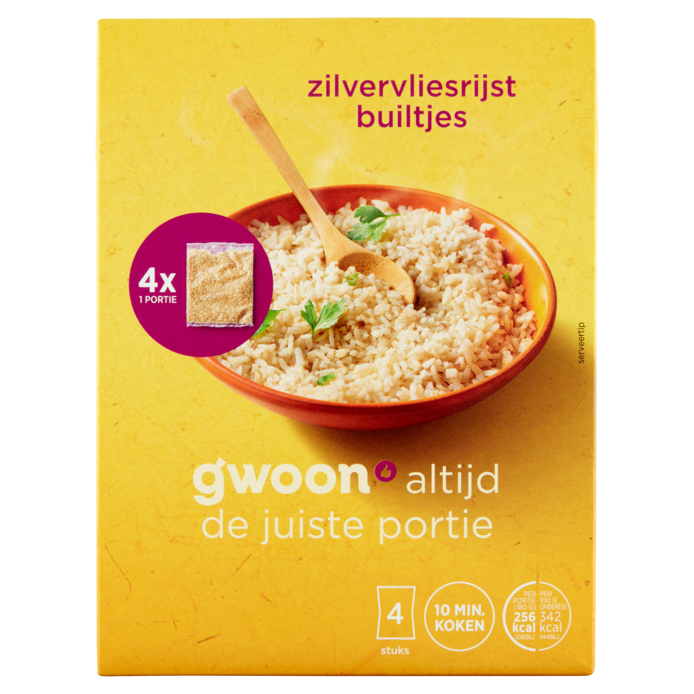 G woon Zilvervliesrijst Builtjes G woon
